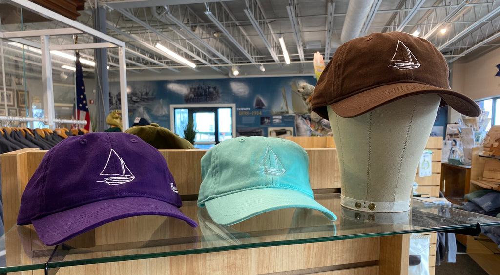 Hat Organic Cotton 12 1/2 with side script – Herreshoff Marine Museum Store